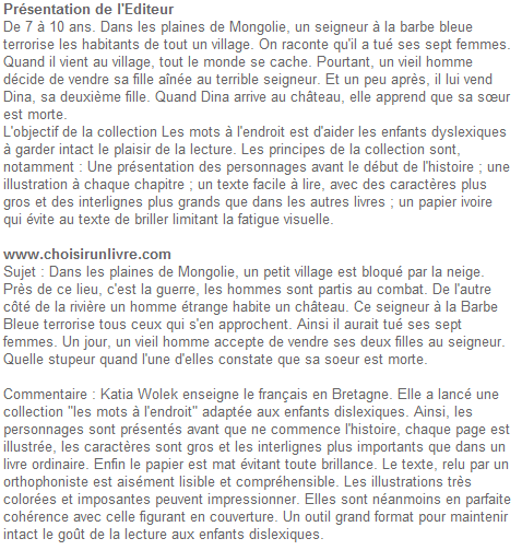 Fiche lecture barbe bleue cm2