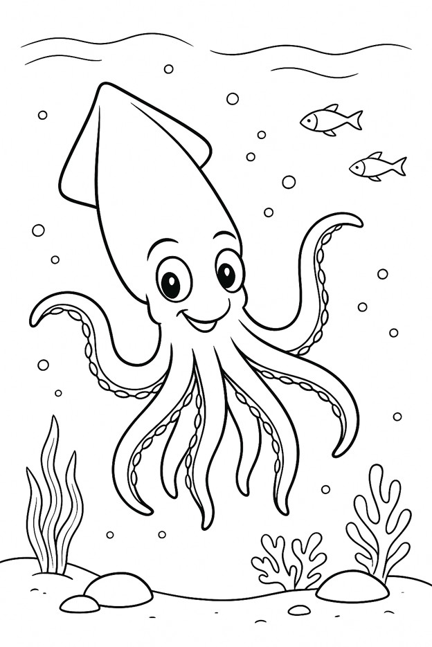 COLORIAGES GRATUITS: LES ANIMAUX MARINS